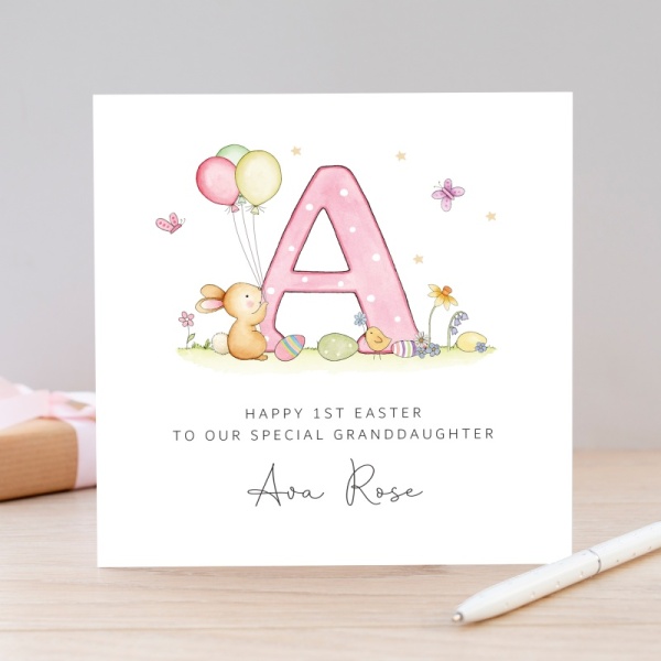 Personalised Easter Card - Flowers - Just For Cards Greetings Cards