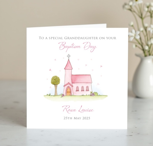 Personalised Handmade Christening Card Son, Grandson, Godson - Just For ...