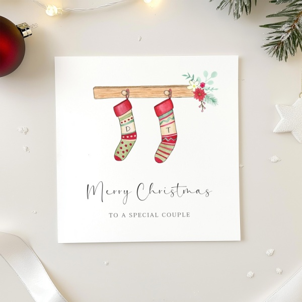 Personalised Christmas Card - Family Stockings - Just For Cards ...