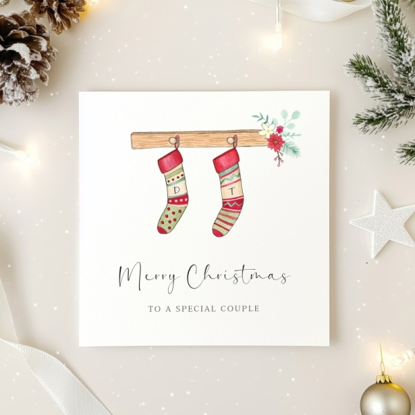 Personalised Christmas Card - Family Stockings - Just For Cards ...