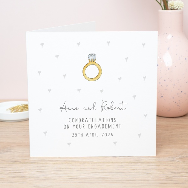 Personalised Engagement Card - Just For Cards Greetings Cards