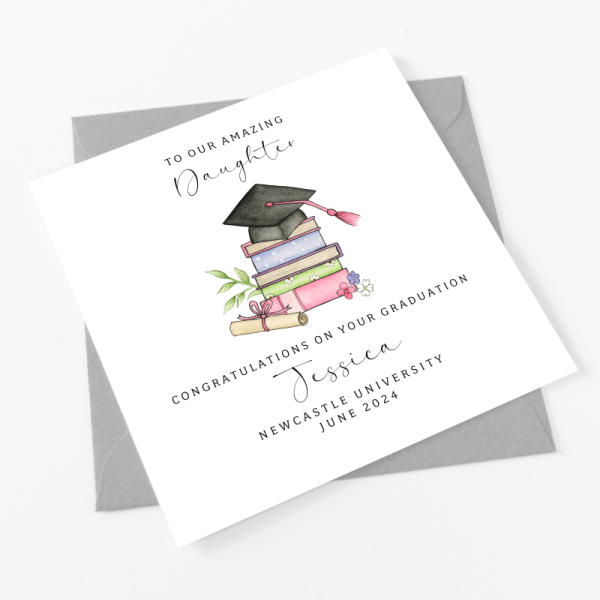 Personalised Graduation Card for a girl- Female Graduation Card - Just ...