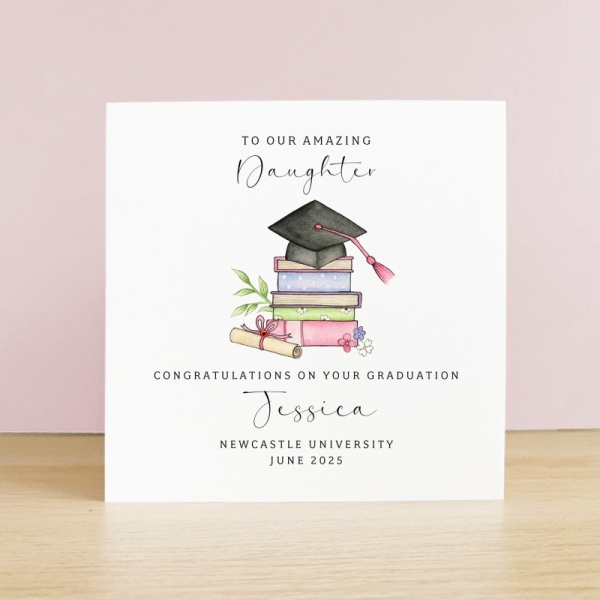 Personalised Graduation Card for a girl- Female Graduation Card - Just ...