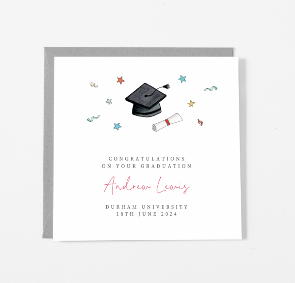 Personalised Graduation Card for a girl- Female Graduation Card - Just ...