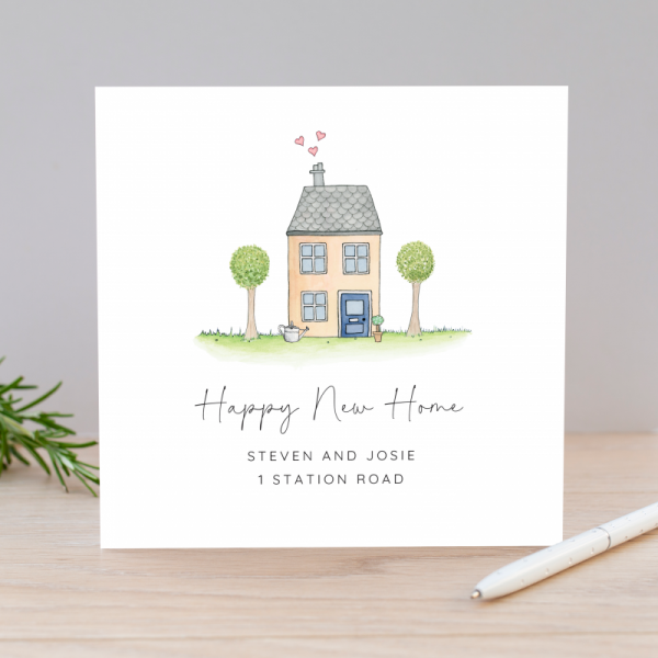 Personalised New Home Cards - Happy New House Card - Just For Cards Greetings Cards
