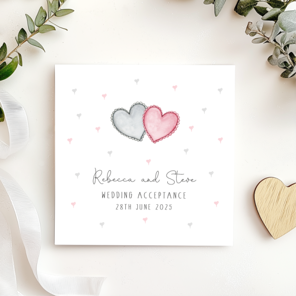 Personalised Wedding Acceptance Card - Just For Cards Greetings Cards