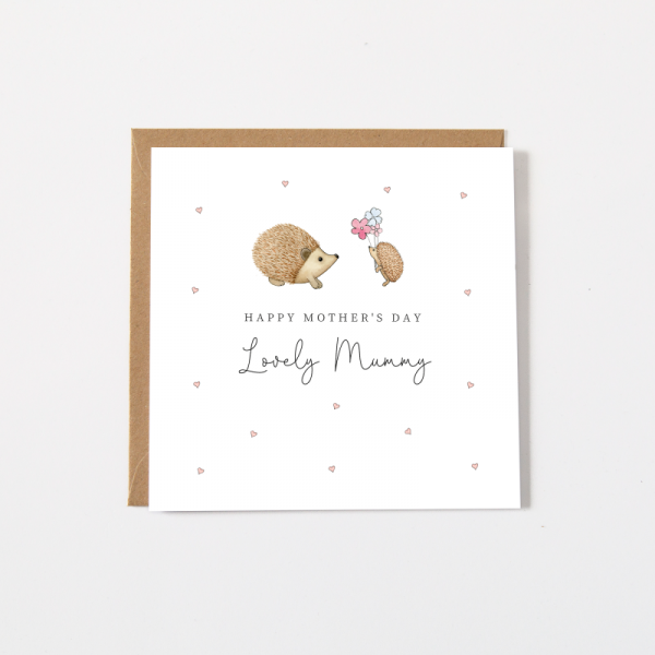 Personalised Mother's Day Card - Hedgehogs - Just For Cards Greetings Cards