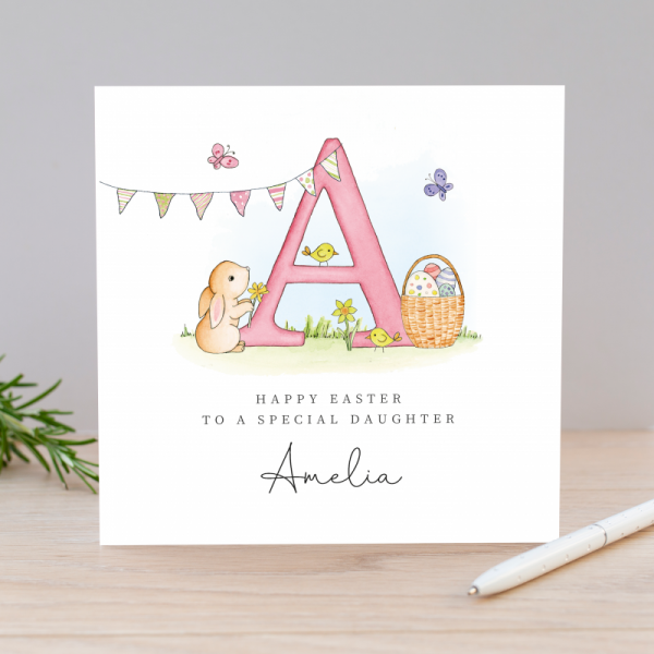 Personalised Easter Card - Flowers - Just For Cards Greetings Cards