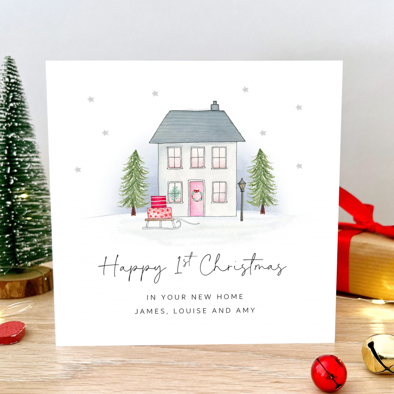 First Christmas In Your New Home Christmas Card - House - Just For ...