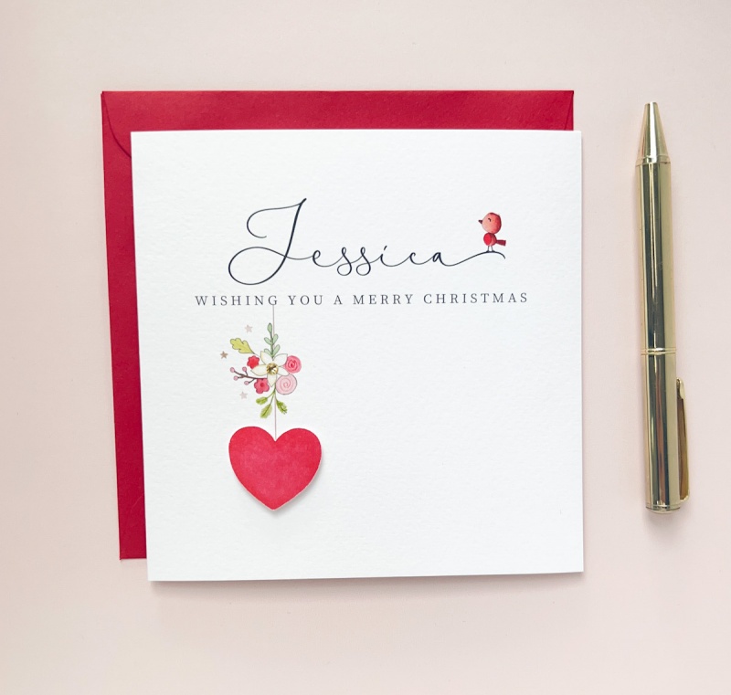 Personalised Christmas card - Daughter, Granddaughter, Niece - Just For ...