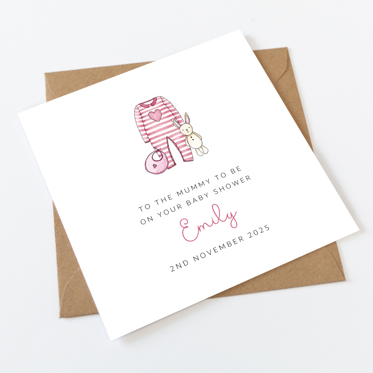 Handmade Personalised Baby Shower Card | Just for Cards - Just For ...