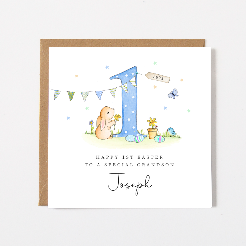Personalised Boys 1st Easter Card - Son, Godson, Nephew, Grandson ...