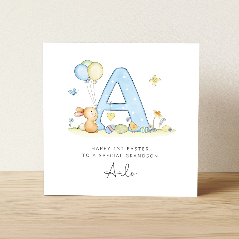 Personalised Boys 1st Easter Card - Son, Godson, Nephew, Grandson ...