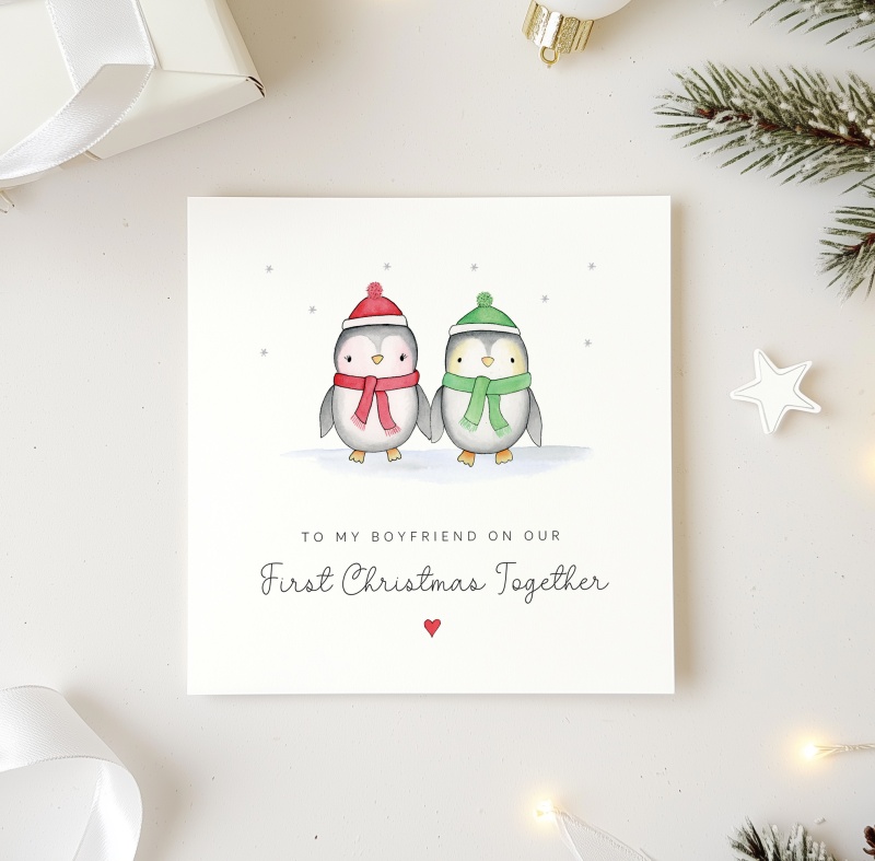 Personalised First Christmas Together Card - Just For Cards Greetings Cards