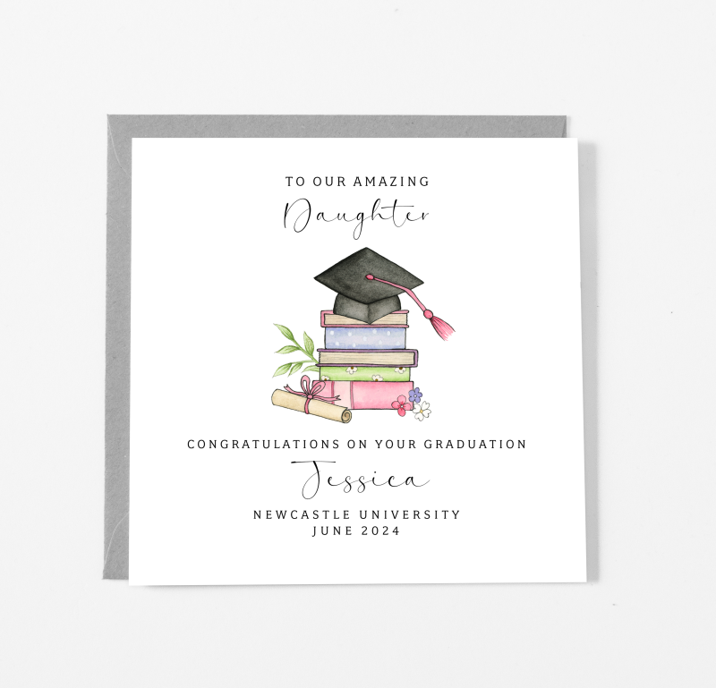 Personalised Graduation Card for a girl- Female Graduation Card - Just ...