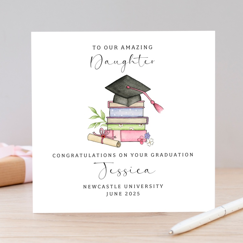 Personalised Graduation Card for a girl- Female Graduation Card - Just ...