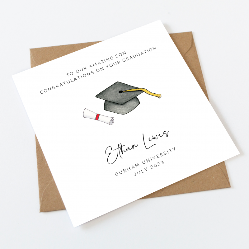Personalised Graduation Card for Son Grandson Daughter Granddaughter ...