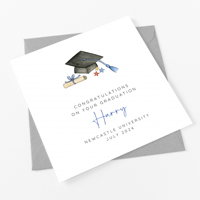 Personalised Graduation Card for a girl- Female Graduation Card - Just ...