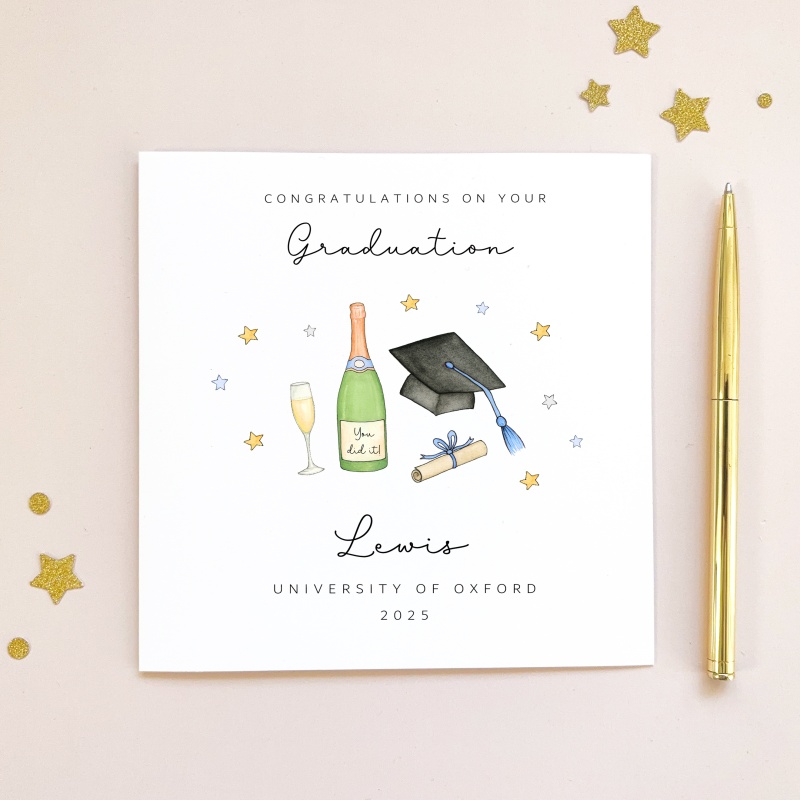 Personalised Graduation Card for a girl- Female Graduation Card - Just ...
