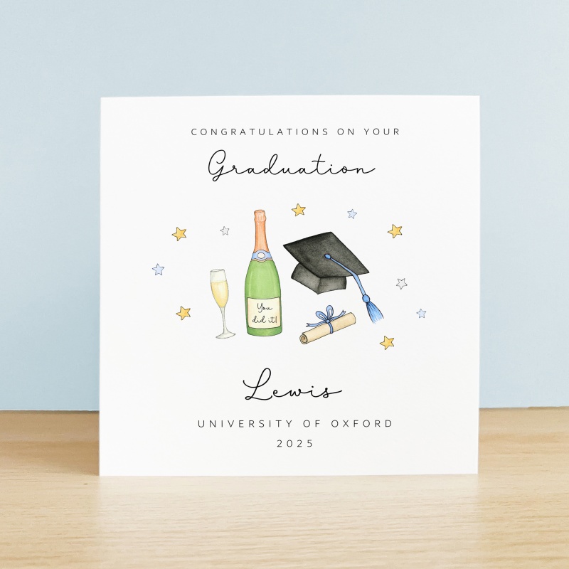 Personalised Graduation Card for a girl- Female Graduation Card - Just ...