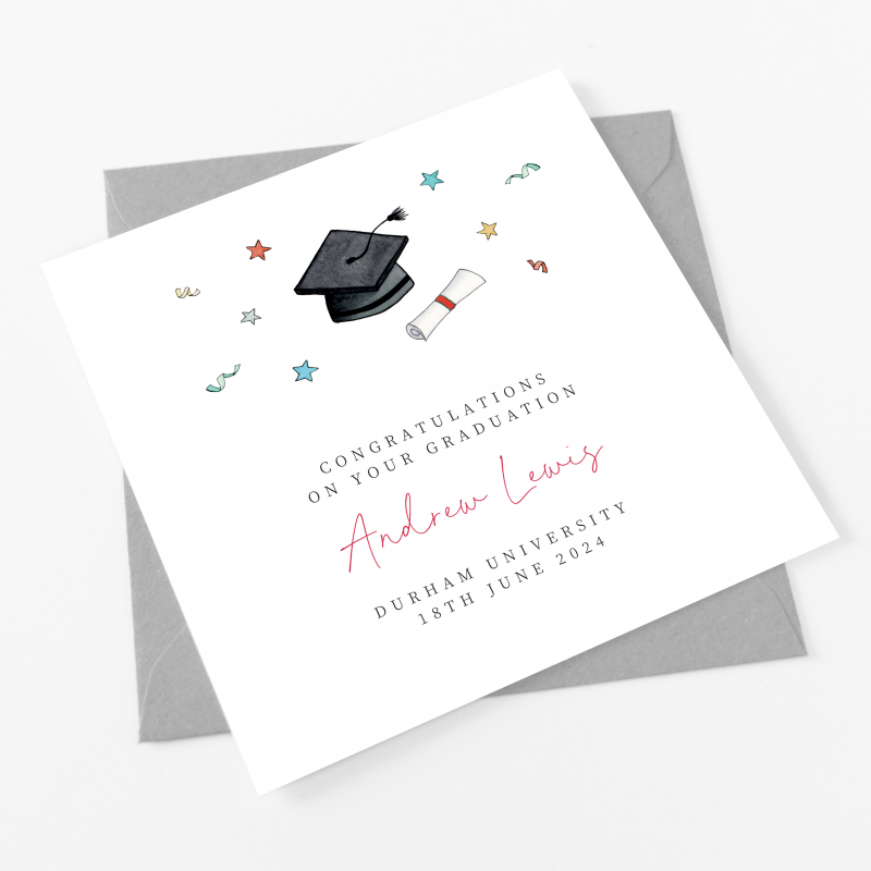 Personalised Graduation Card for a boy or girl - Just For Cards ...