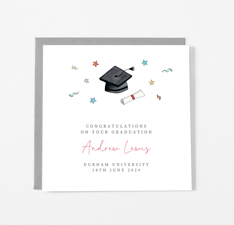 Personalised Graduation Card for a boy or girl - Just For Cards ...