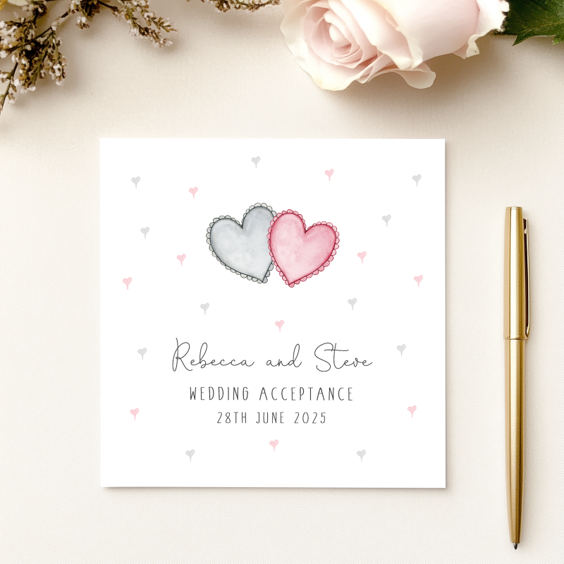 Personalised Wedding Acceptance Card - Just For Cards Greetings Cards