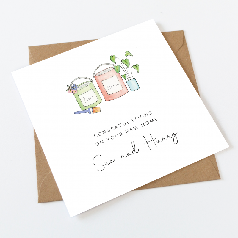 Personalised New Home Cards - Just For Cards Greetings Cards