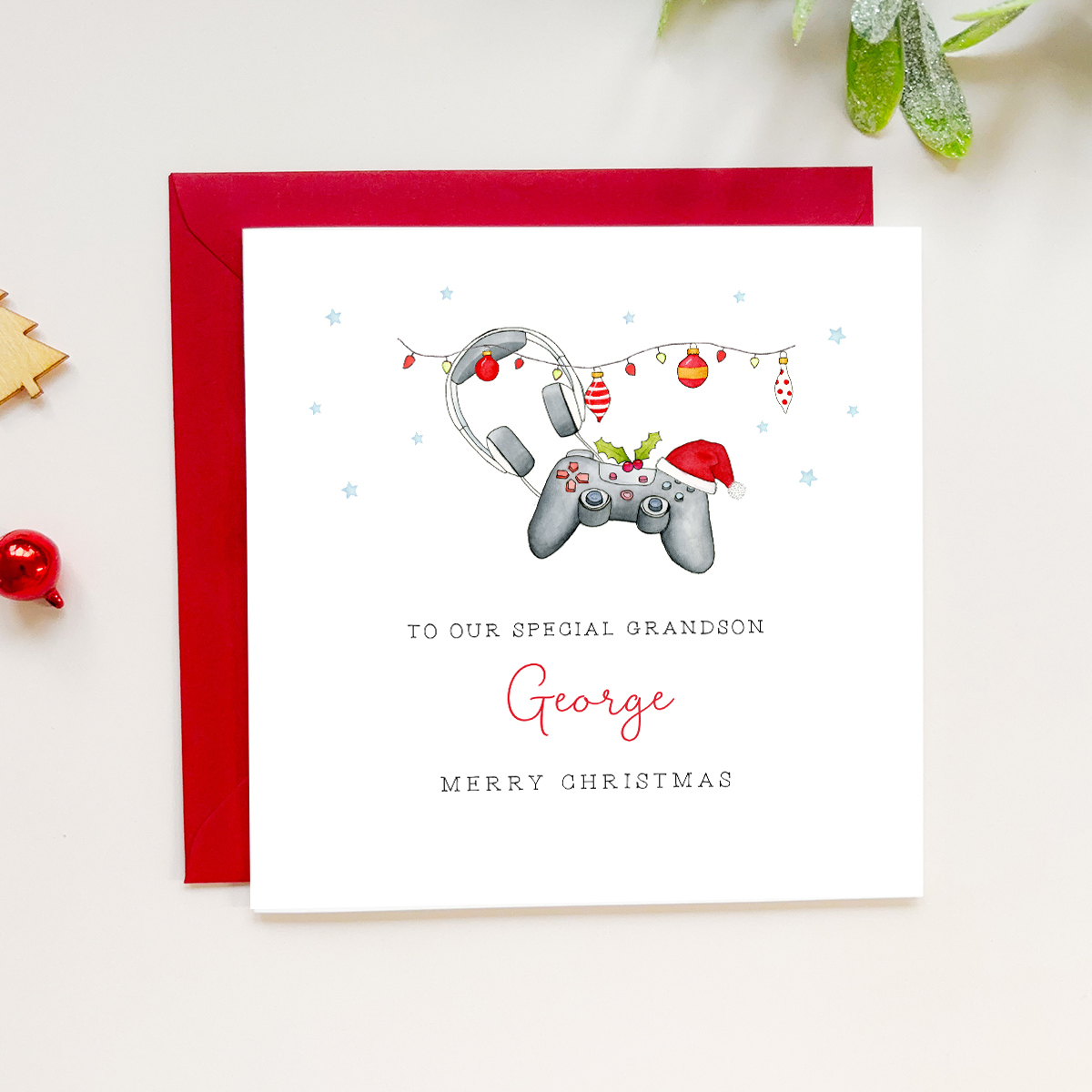 Personalised Boys Train Christmas Card - Just For Cards Greetings Cards