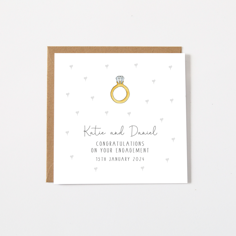 Personalised Engagement Card - Just For Cards Greetings Cards