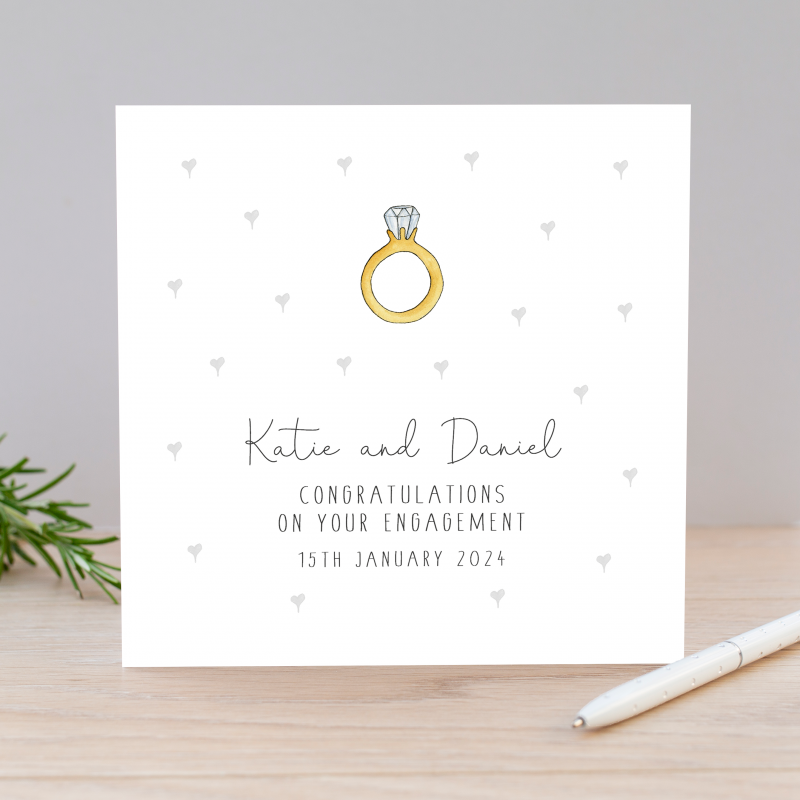 Personalised Engagement Card - Just For Cards Greetings Cards