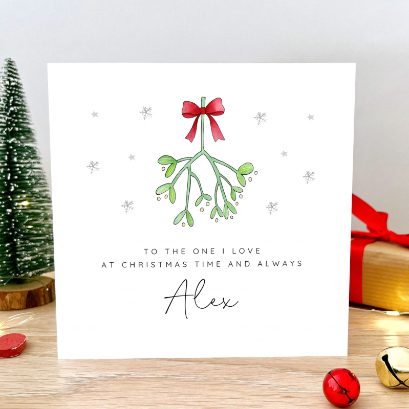 Personalised Christmas card - Couple Christmas card - Just For Cards ...