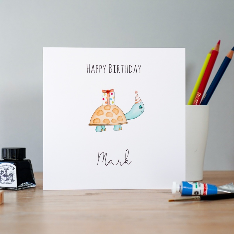 Tortoise Birthday Card - Just For Cards Greetings Cards