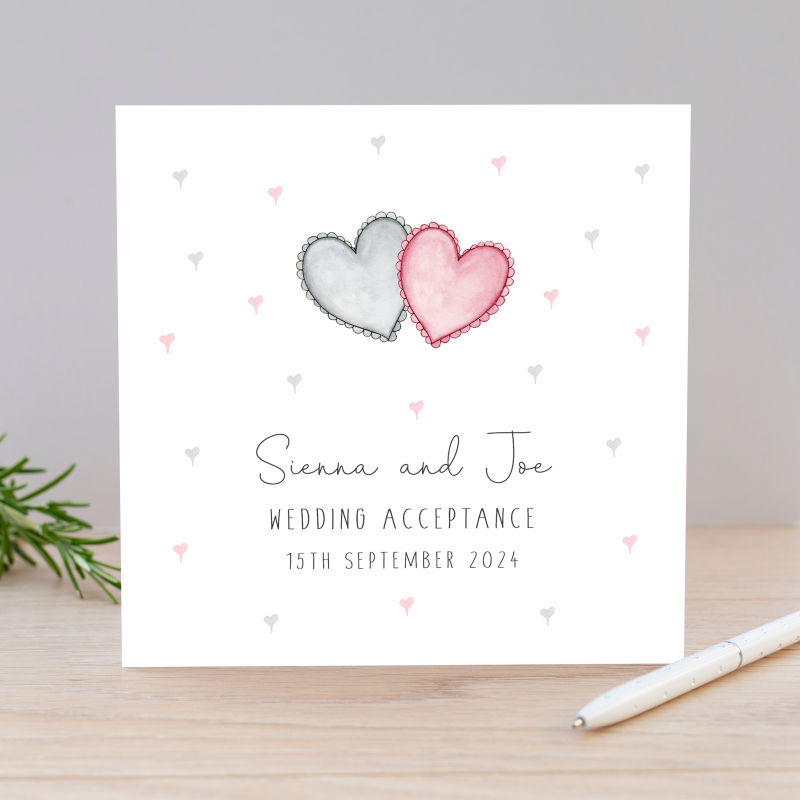 Personalised Wedding Acceptance Card - Just For Cards Greetings Cards